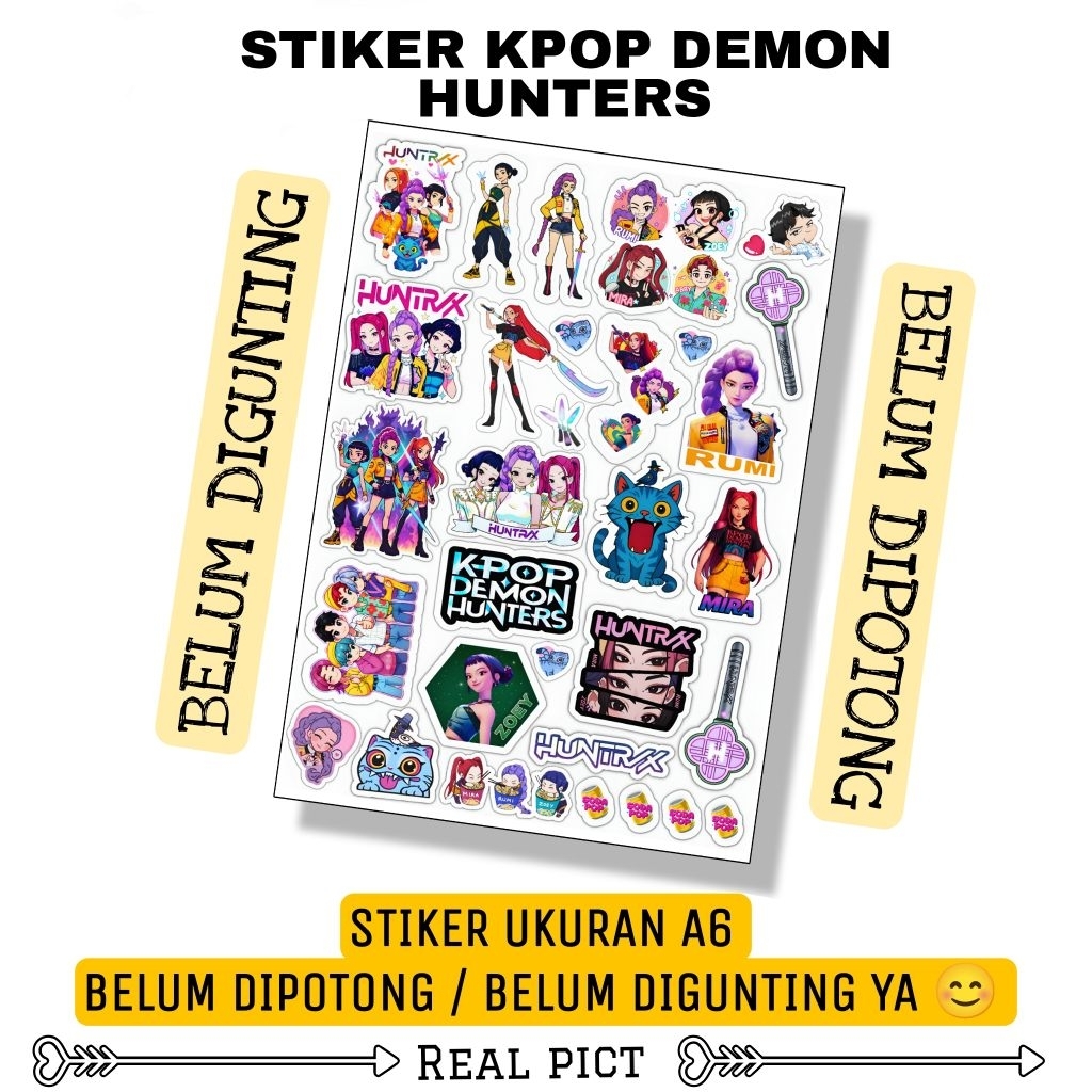 Jual Sticker Unik Lucu Kpop Demon Hunters / Sticker Karakter / Sticker ...