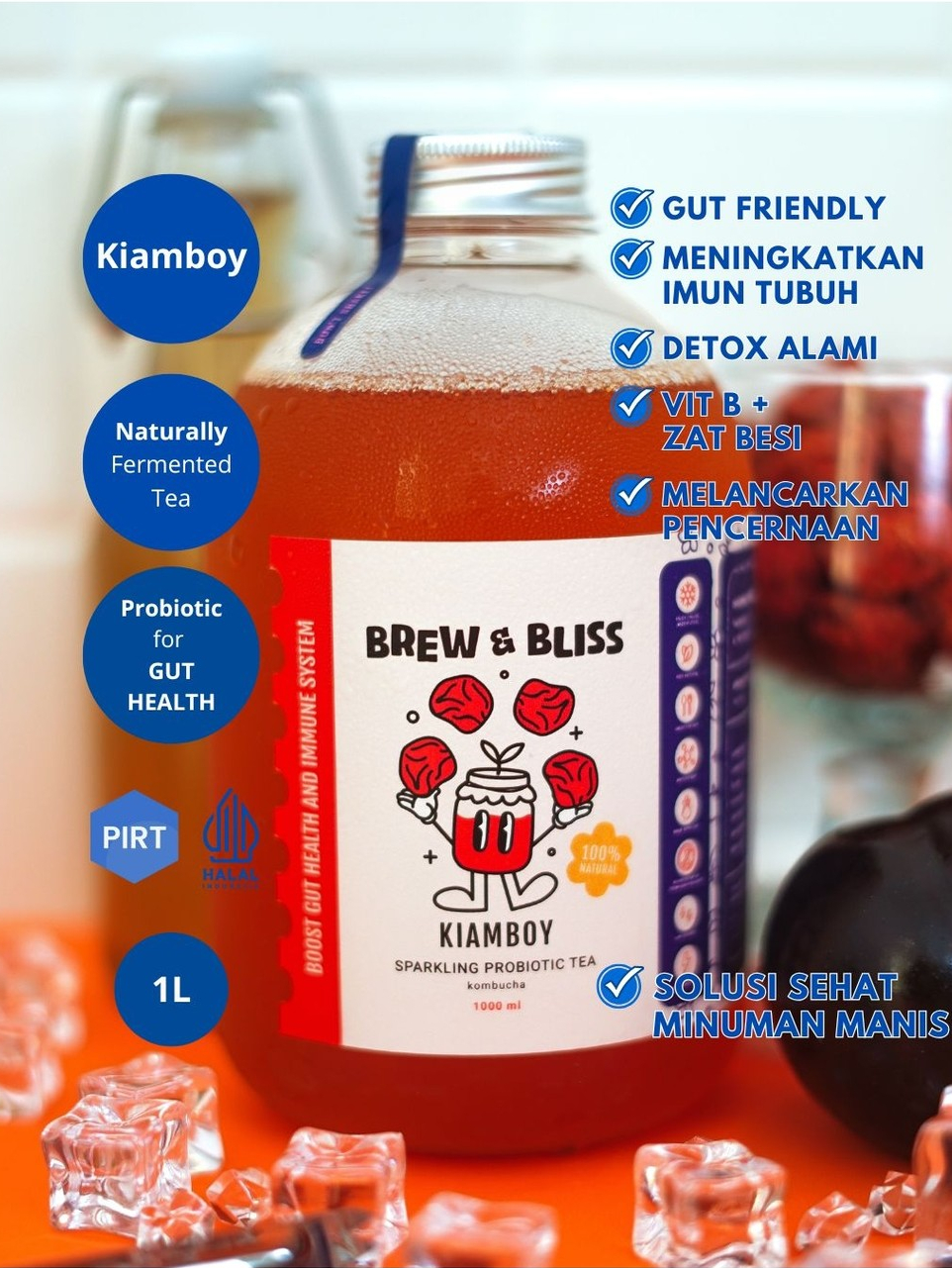 Jual Kombucha Kiamboy Plum 1 Liter - Teh Fermentasi Rasa Kiamboi Buah ...