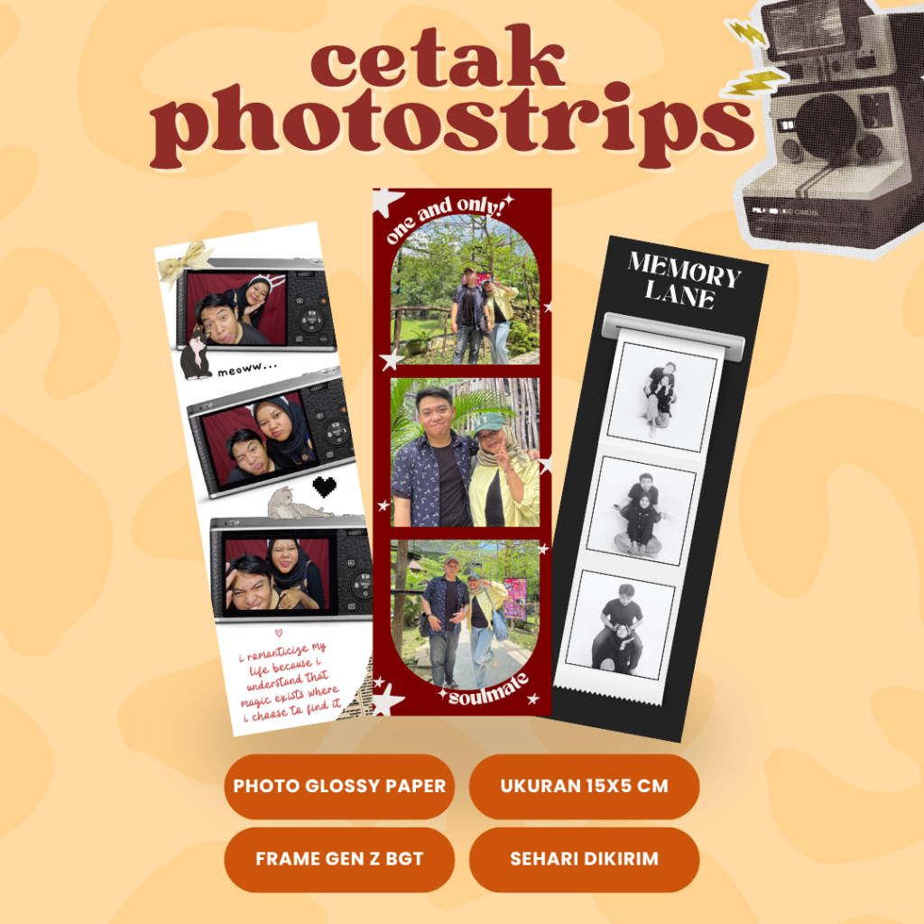 Jual Cetak Photostrips | Photobooth | Photobox | Cetak Foto film ...
