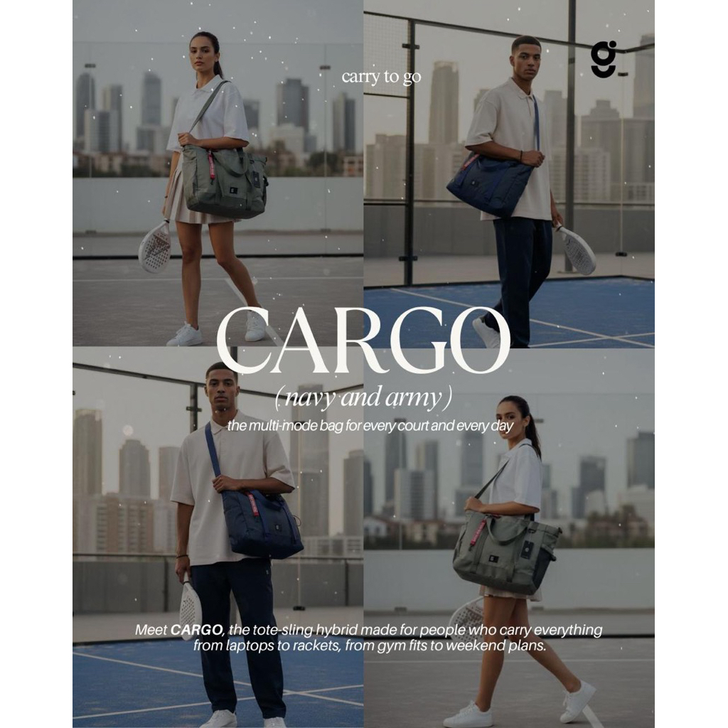 Jual CARGO CARRY TO GO- OFFICE/PADEL/TENNIS BAG | Shopee Indonesia