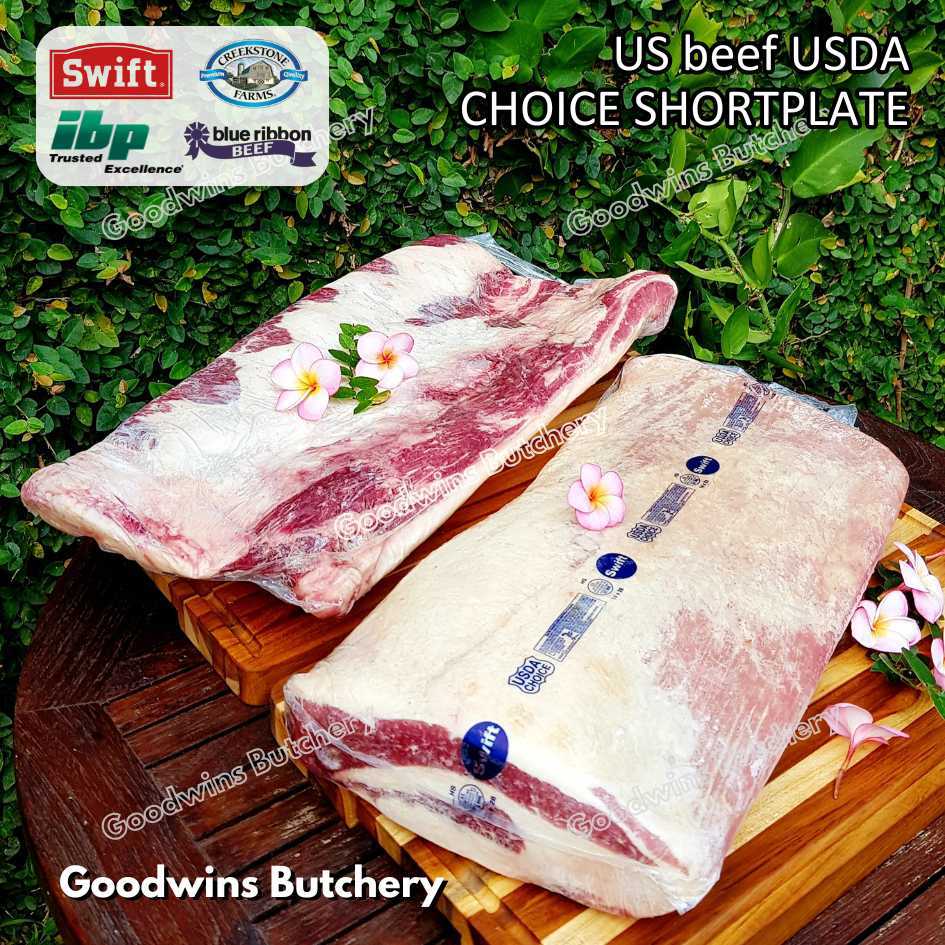Jual US / Brazil beef SHORTPLATE whole cut utuh 7kg | daging sapi perut ...