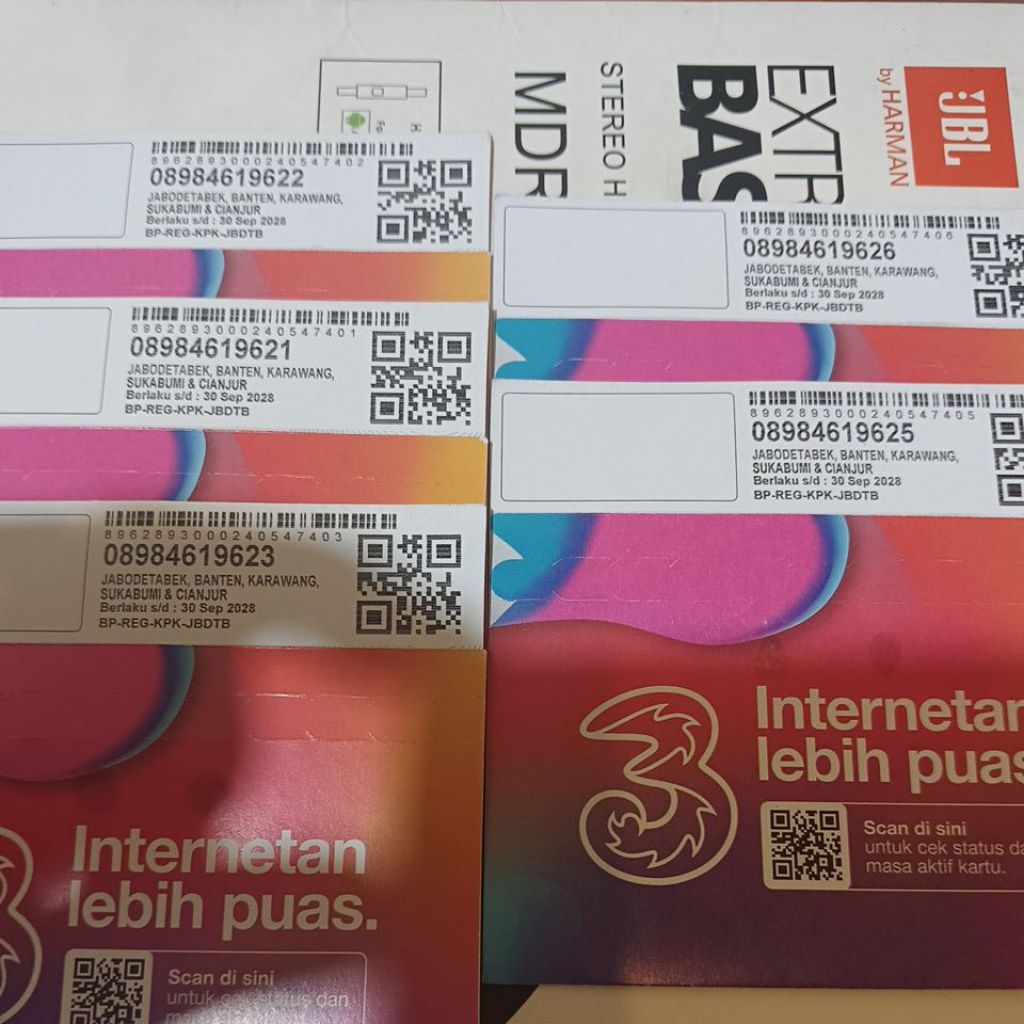 Jual PERDANA TRI KARTU BARU KARTU SIM THREE PERLU INJECT | Shopee Indonesia