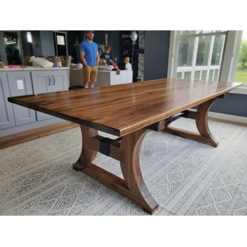 Jual MEJA MAKAN KAYU JATI SOLID MODERN MINIMALIS | Shopee Indonesia