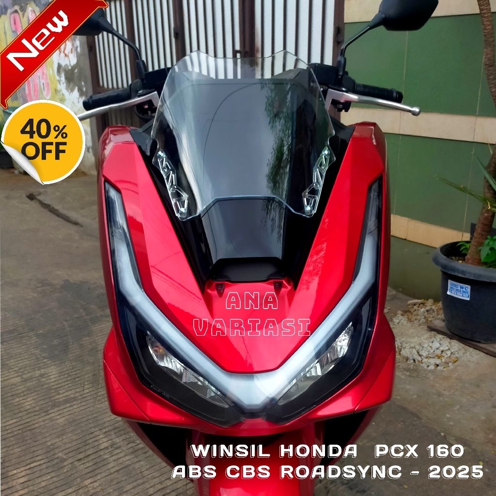Jual Visor PCX 160 2025 Model Thailand Combi V2 Windshield PCX 160 ABS ...