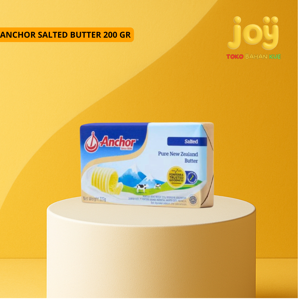 Jual ANCHOR SALTED BUTTER 200 GR/ MENTEGA | Shopee Indonesia