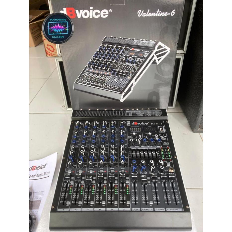 Jual Mixer Audio DBVOICE Valentine 6 Channel USB Bluetooth Soundcard ...