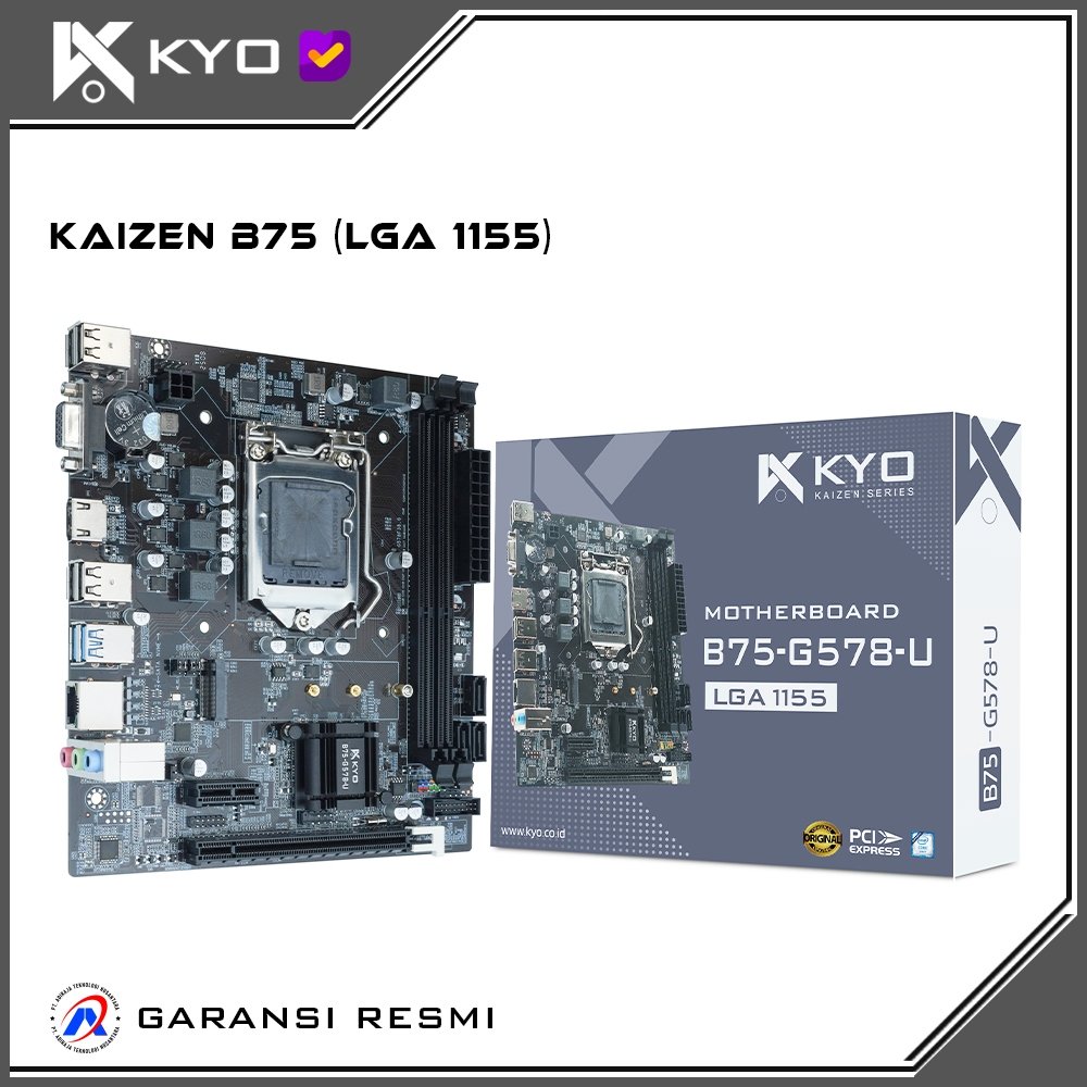 Jual KYO Kaizen Motherboard B75 M.2 nvme LGA1155 ddr3 B75 Mobo B75 ...