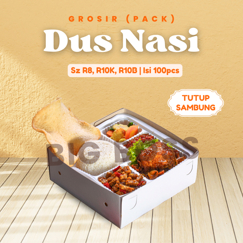 Jual [GROSIR] Dus Kotak Nasi Catering Renda R8 R10K R10B NON LAMINASI ...