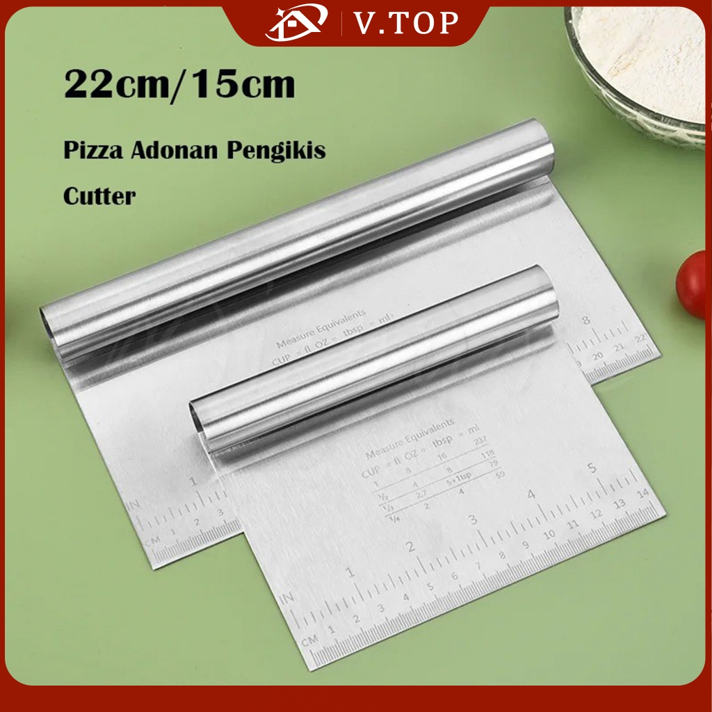 Jual Scraper Stainless / Scrap Adonan / Cutter Pisau Bakery Cake ...