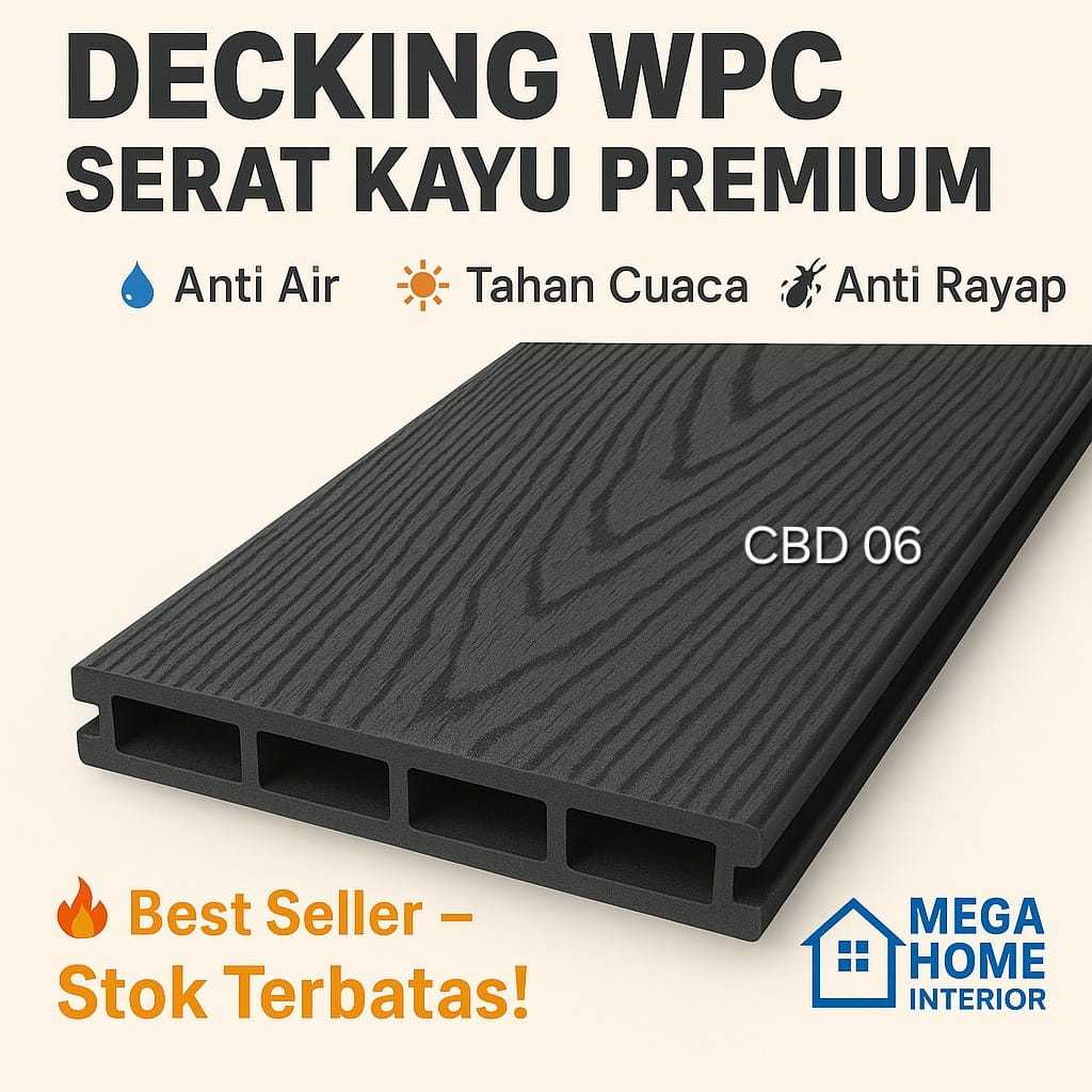 Jual Decking WPC Motif Serat Kayu Ukuran 14x2x290 cm dan 14x2x145 cm ...