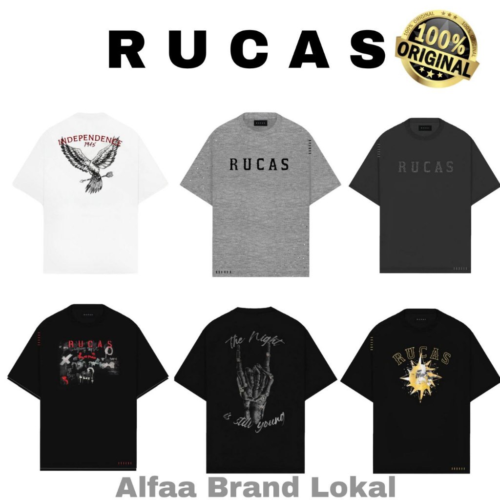 Jual [100% Original] RUCAS Initial Skeleton Tee Rokstar phyton ...