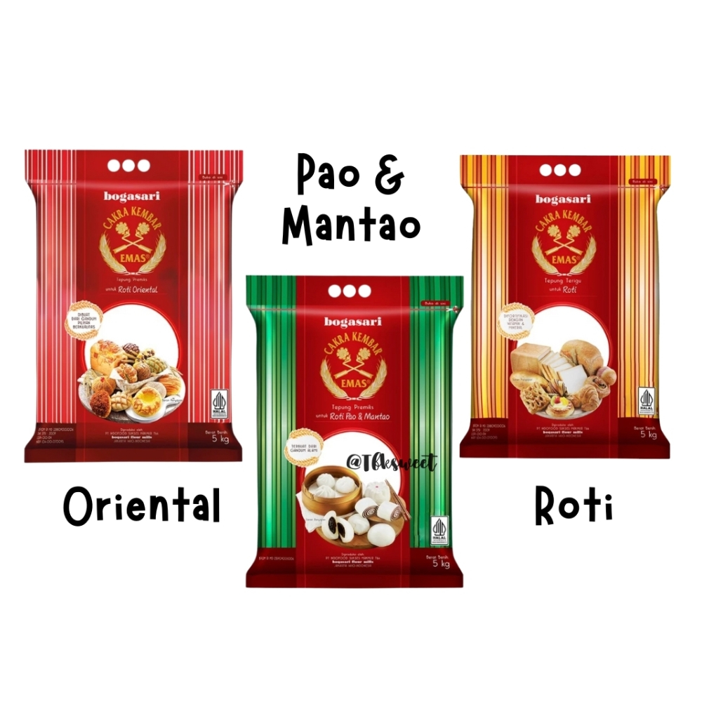 Jual Bogasari Tepung Cakra Kembar Emas 5kg | Shopee Indonesia