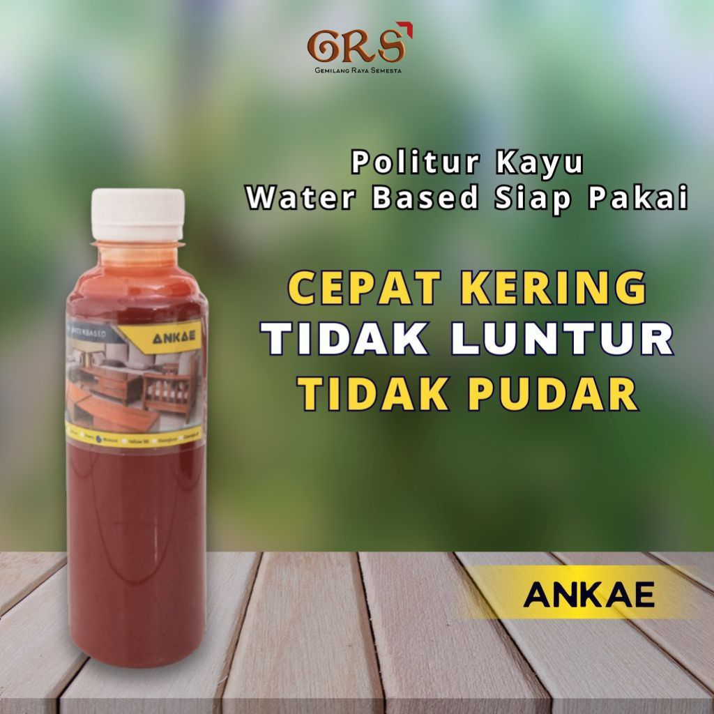 Jual Politur Kayu Water Based Siap Pakai 250ml Warna Jati Mahoni Salak ...