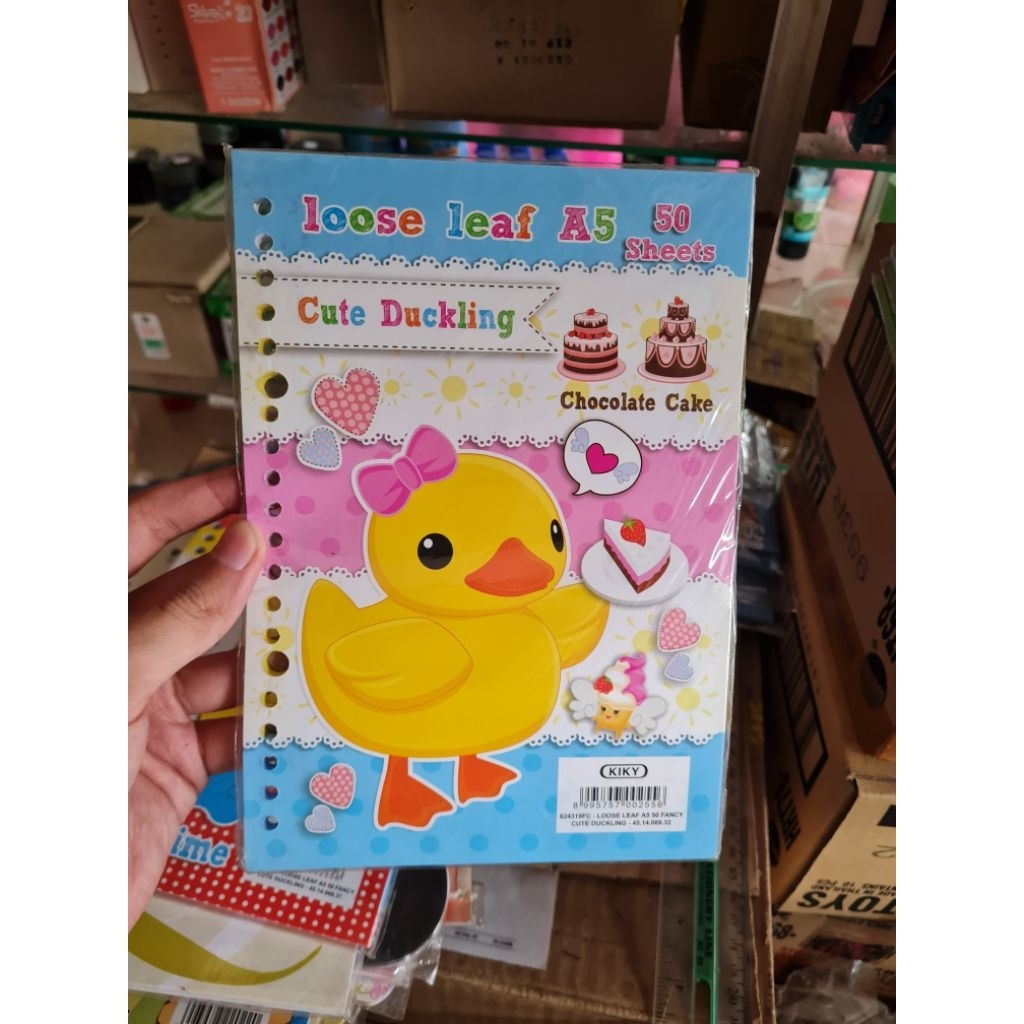 Jual loose leaf kiky karakter mama duck cute duckling 50 lembar isi ...