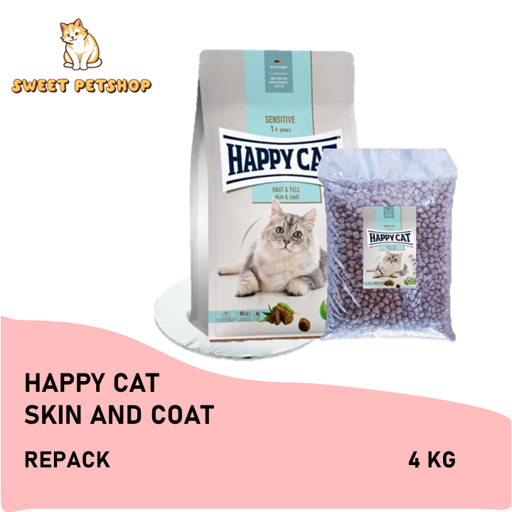 Jual MAKANAN KUCING HAPPY CAT SKIN AND COAT 4 KG KEMASAN REPACK ...