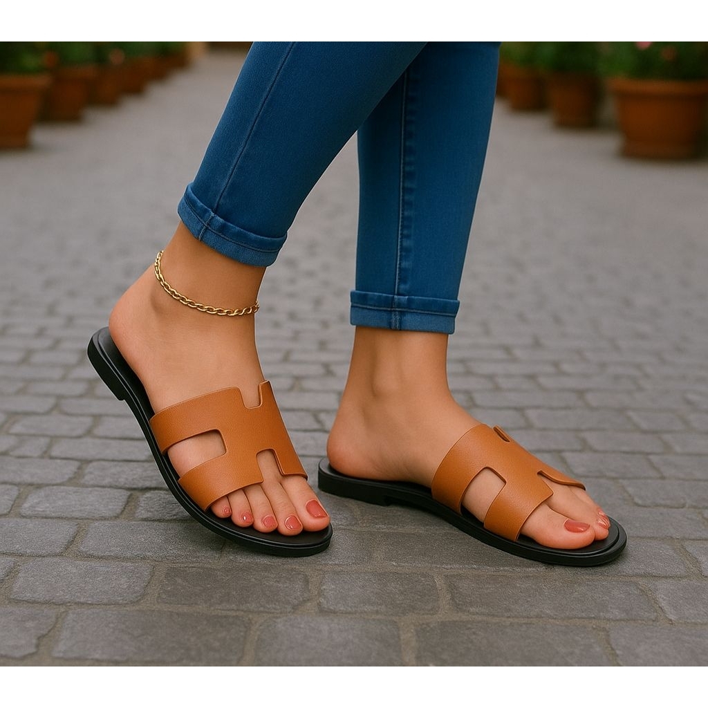 Jual sendal wanita model H kekinian cocok dipake seharian ringan gak ...