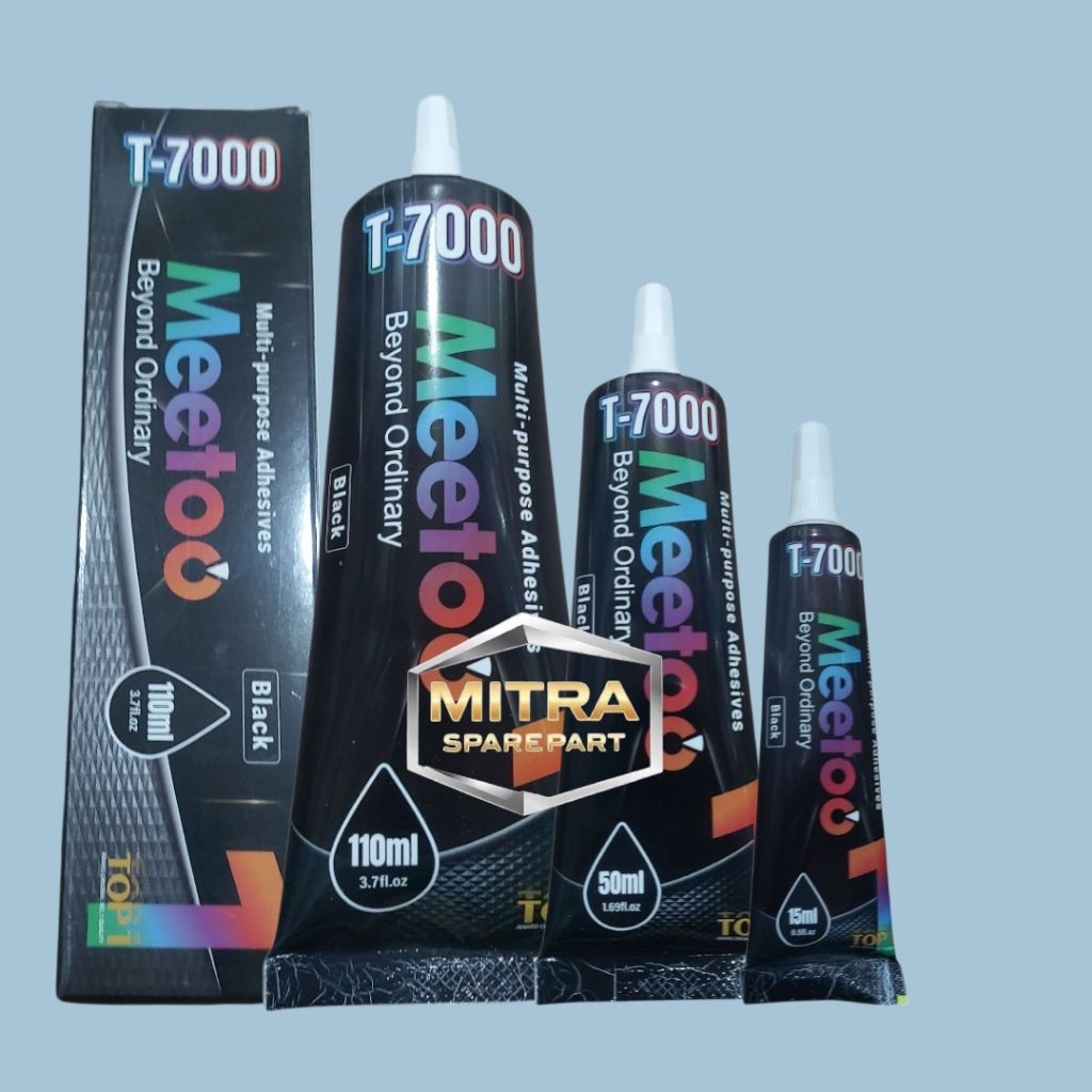 Jual Lem Hitam MEETOO T7000 110ML Super Kuat Cepat Kering Serbaguna LCD ...
