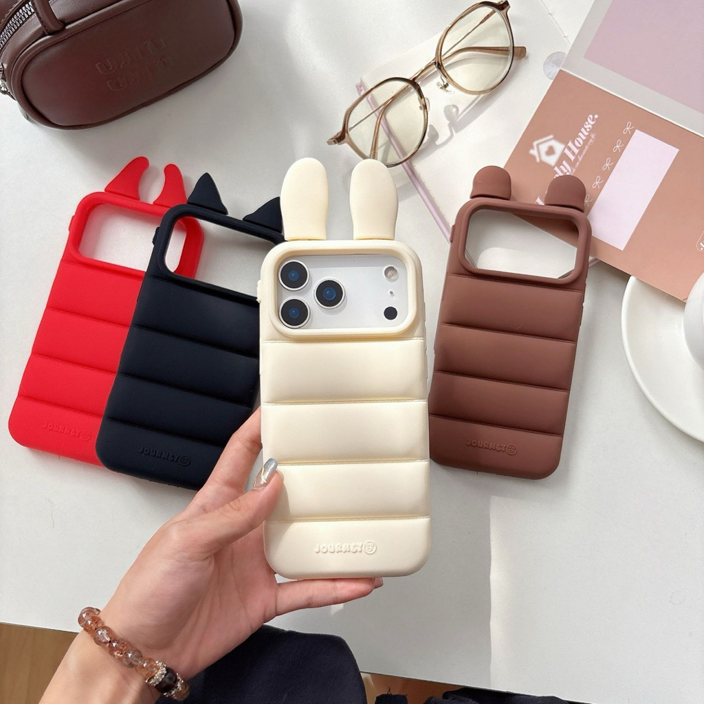 Jual GLEAMSWEAR.ID | CUTE DEVIL BUNNY AND BEARS EARS 3D SILICONE SOFT ...