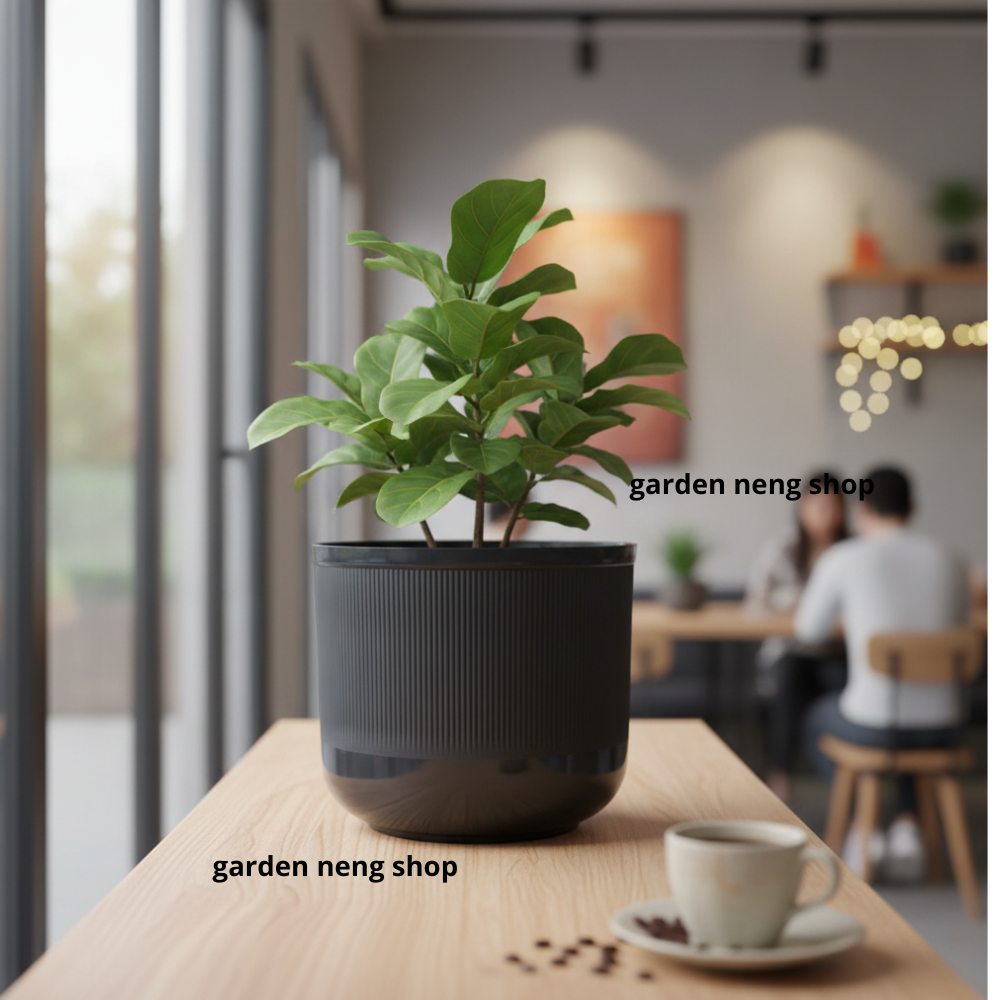 Jual (1pc) CJP TABUNG NORDIC 25 : pot bunga estetik motif garis saluran ...
