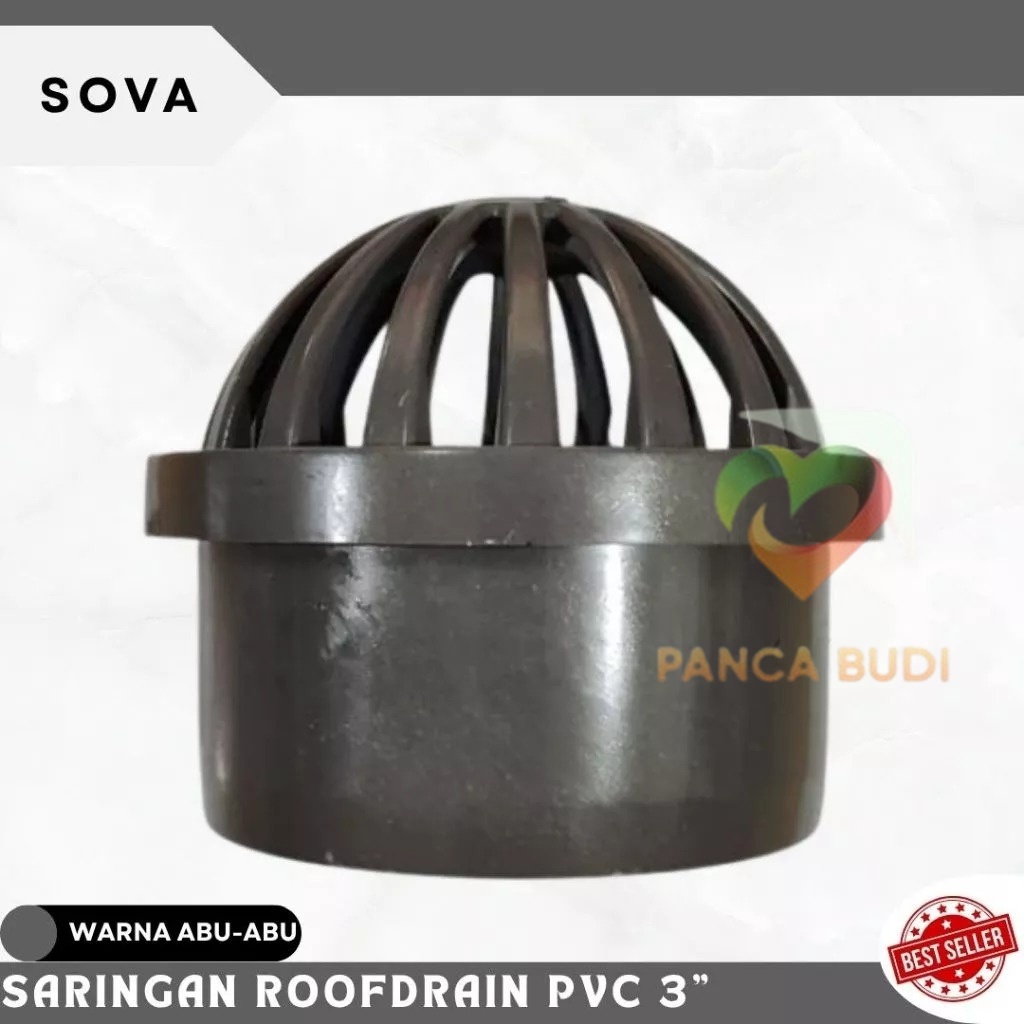 Jual Roof Drain Pvc Plastik 3" Inci Saringan Sampah DAK Atap Bangunan ...
