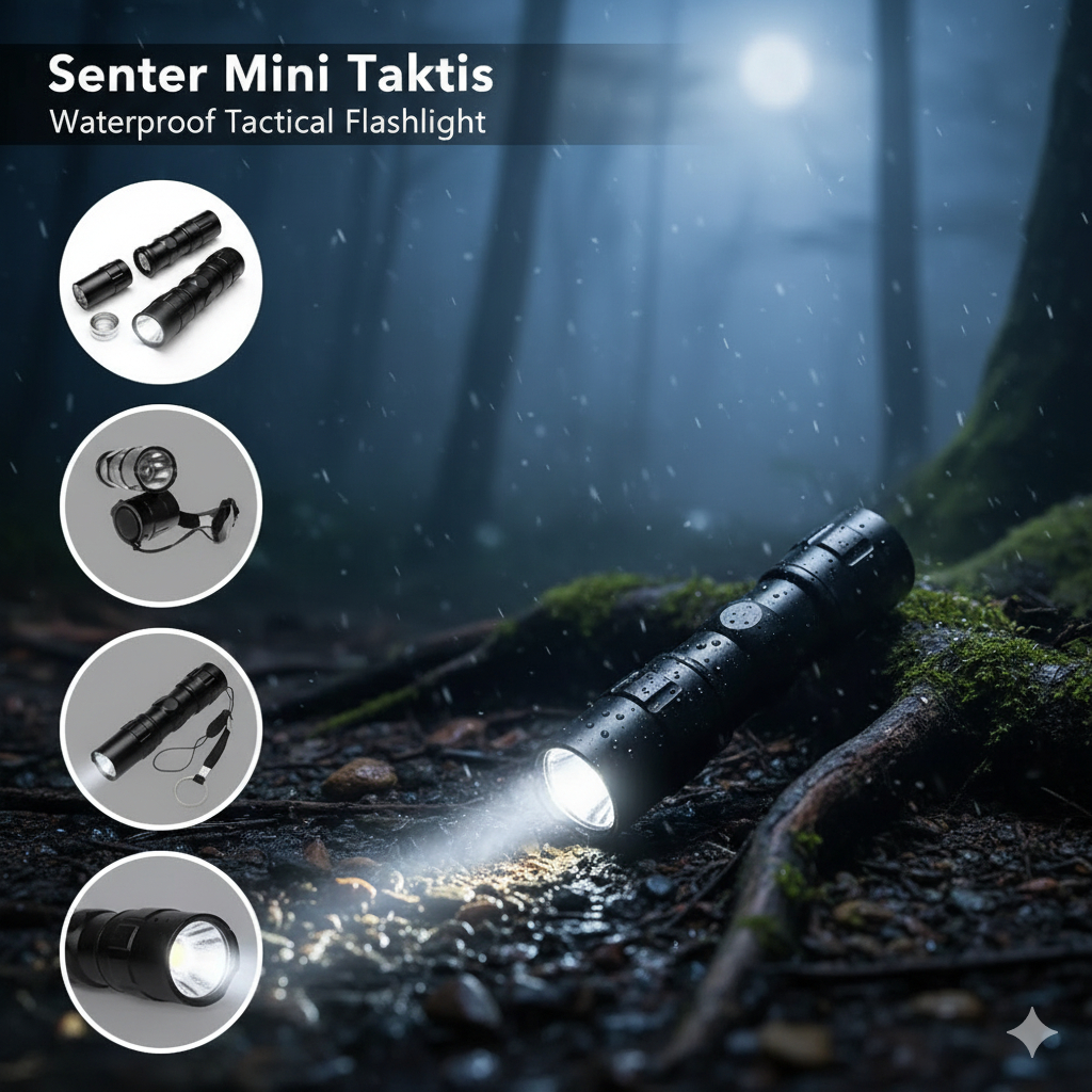 Jual Senter Mini Swat Police 3W / SENTER POLICE 3W/ Senter Lampu ...