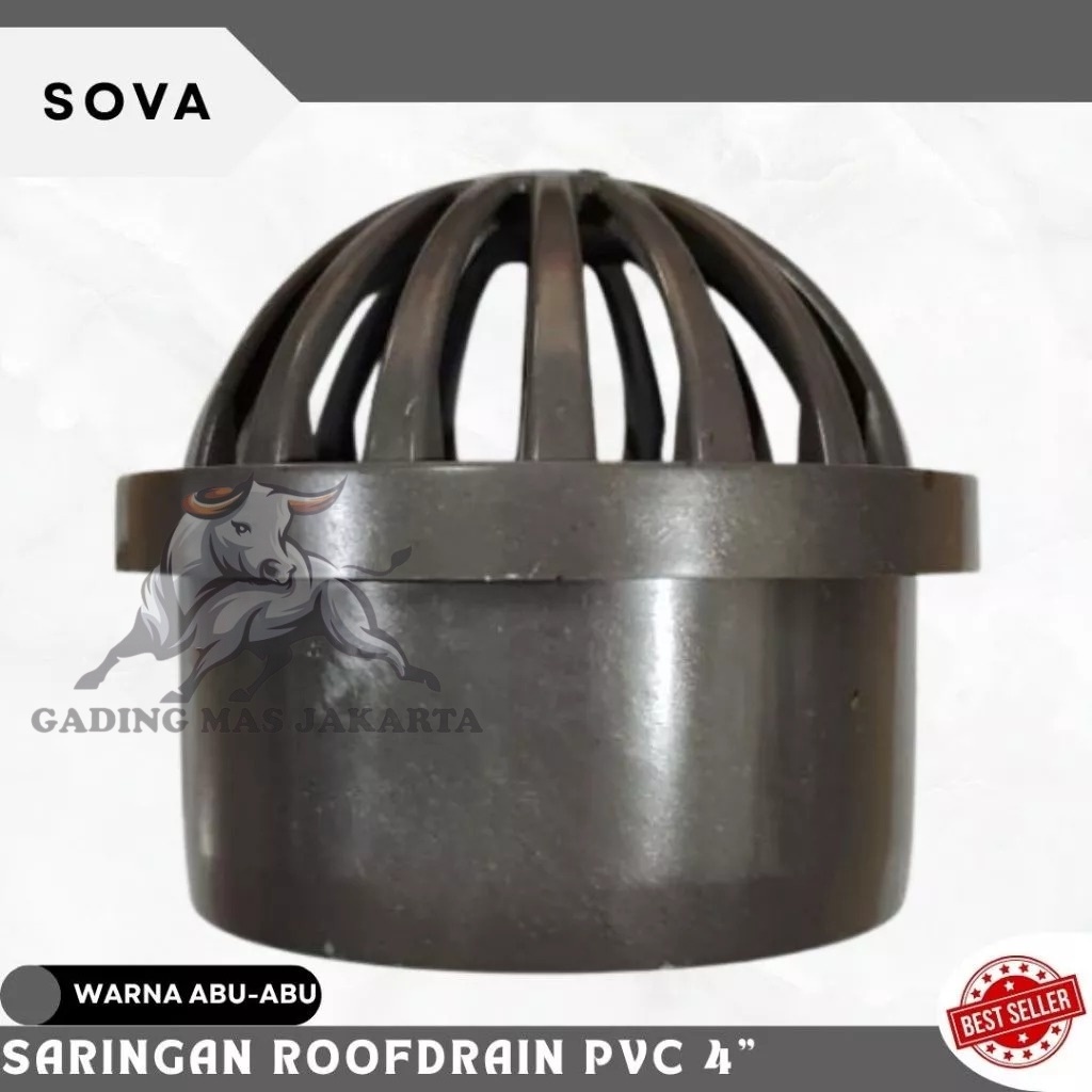 Jual Roof Drain Pvc Plastik 4" Inci Saringan Sampah DAK Atap Bangunan ...