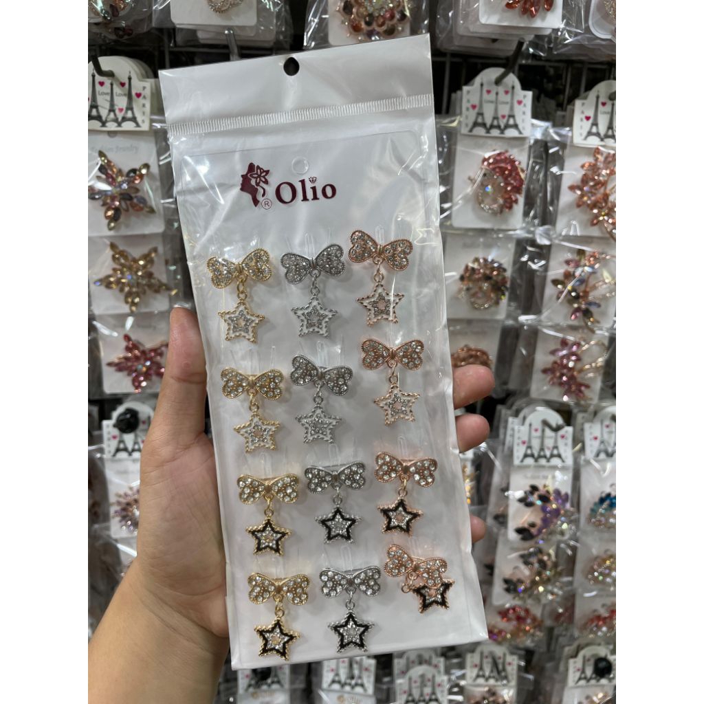 Jual Bros Dagu Olio Jurai Motif // Bros Dagu Isi 12 Pcs | Shopee Indonesia
