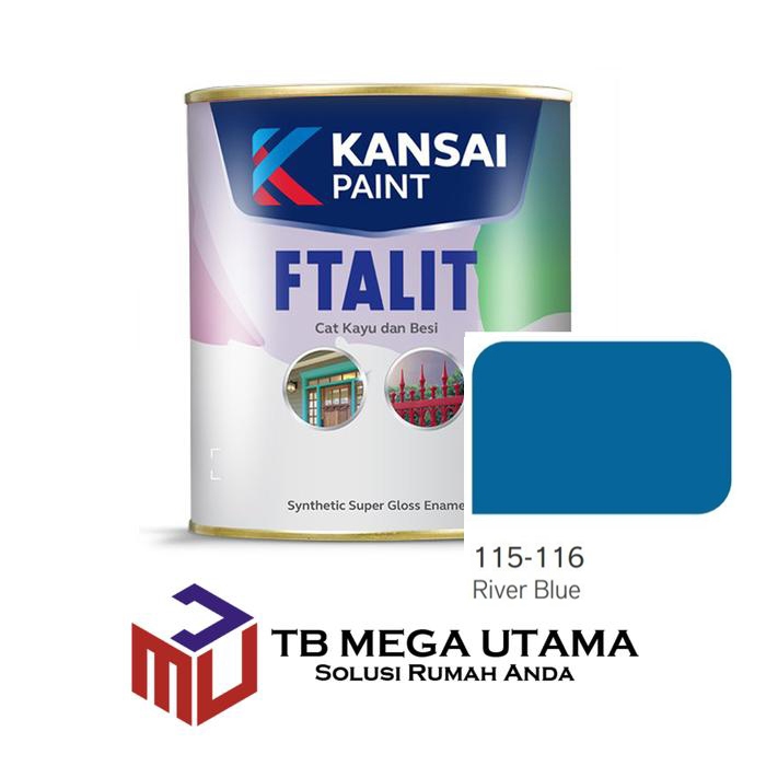 Jual Cat Ftalit 116 River Blue 1 kg | Kansai Paint Cat Kayu dan Besi ...