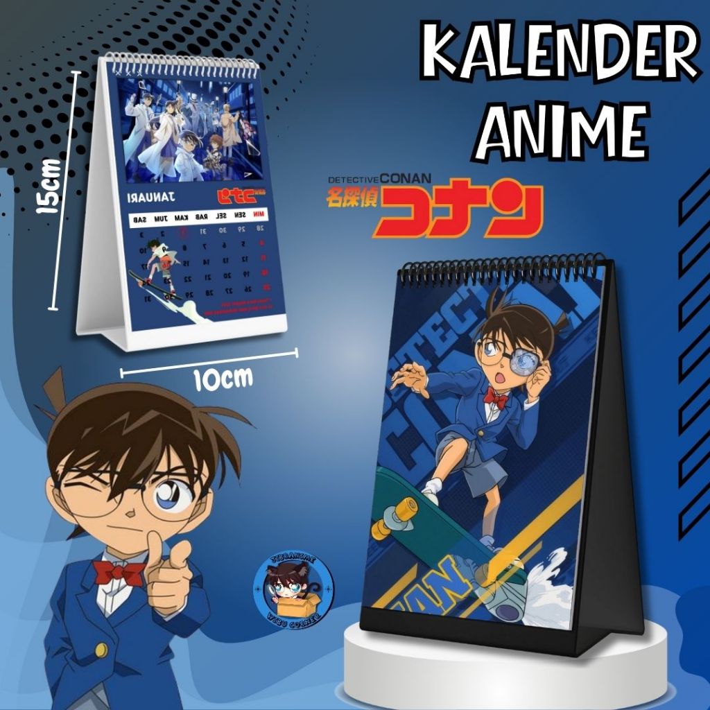 Jual CALENDAR ANIME / KALENDER ANIME CONAN 2026/ KALENDER MEJA 2026 ...