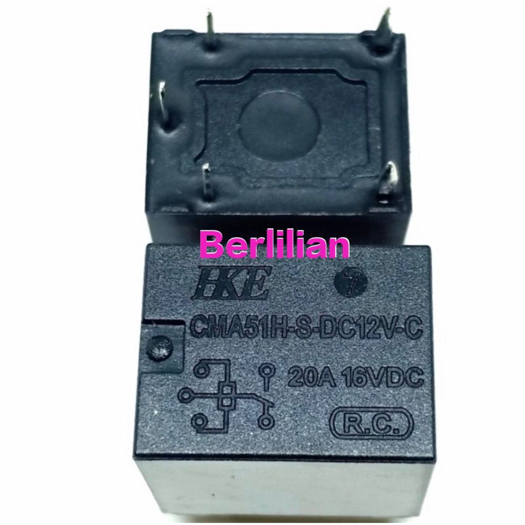 Jual Relay HKE 12 Volt 20A 5 Pin CMA51H-S / Relay DC 12V 20 Amper 5 ...