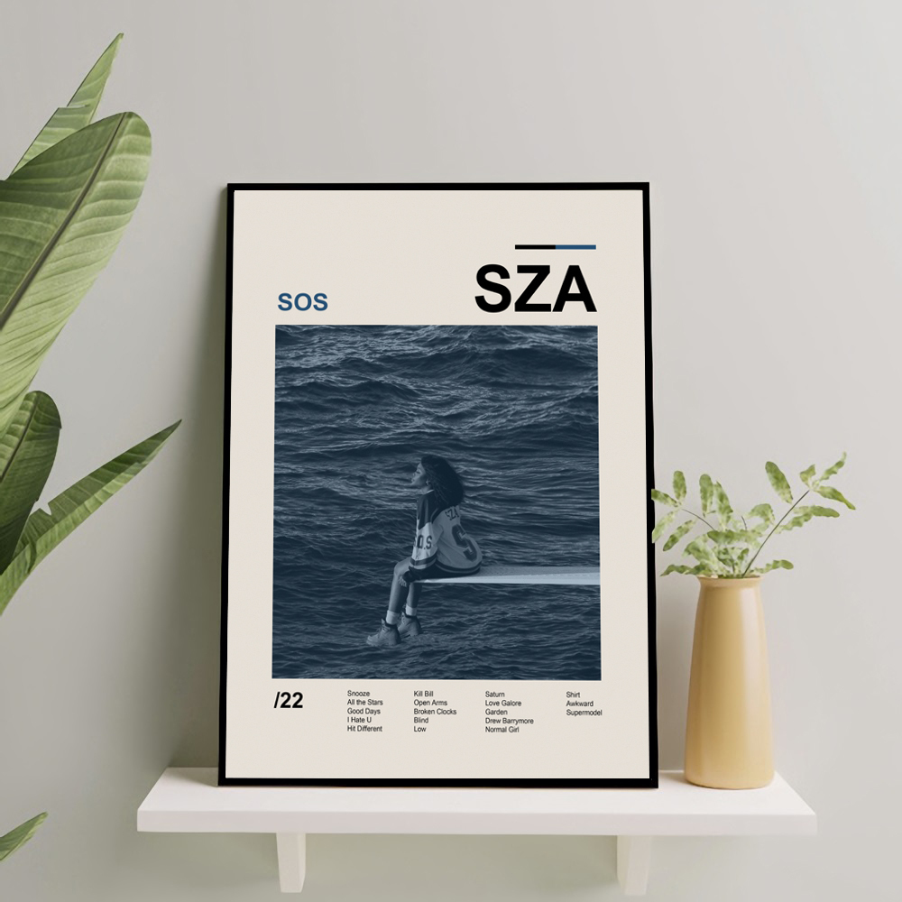 Jual Poster Frame SZA - SOS Cover Album Frameblock | Shopee Indonesia