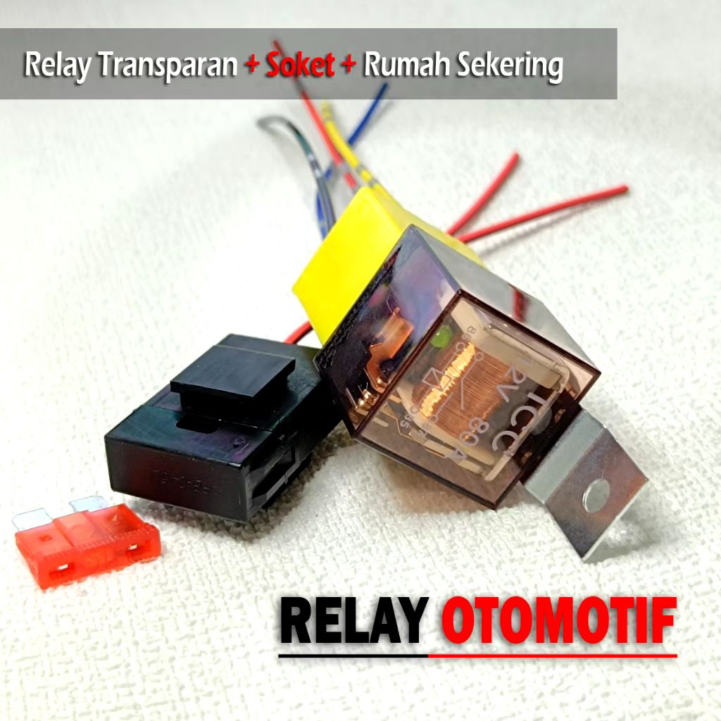 Jual PAKET SET RELAY SOKET RELAY RUMAH SEKERING SEKRING 12 VOLT 80 ...