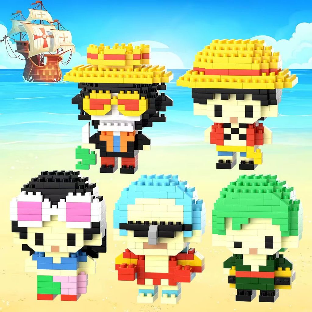 Jual One Piece Nano Blok 3D Puzzle - Micro Building Blocks Set, Mainan ...