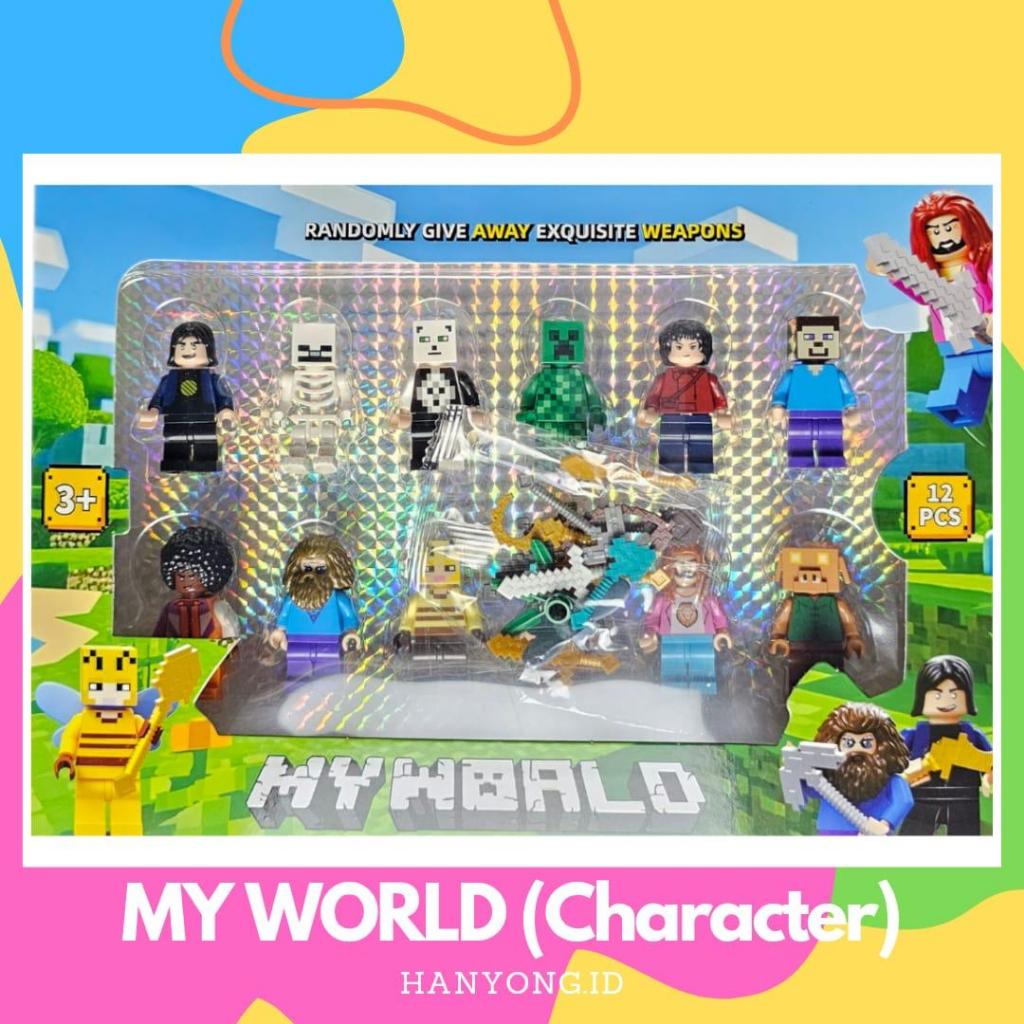 Jual NEW!! MAINAN ANAK ACTION FIGURE MINECRAFT BRICK, BRICKS FIGURE SET ...