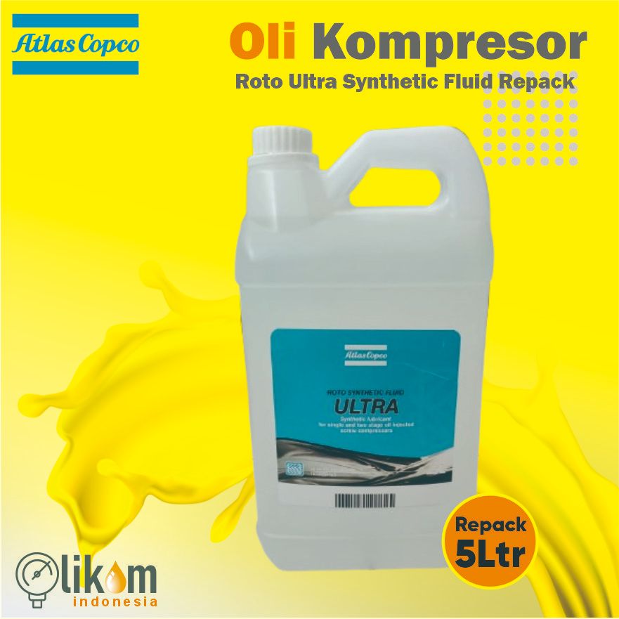 Jual Oli Kompresor Supercharger Atlas Copco Roto Synthetic Fluid ULTRA ...