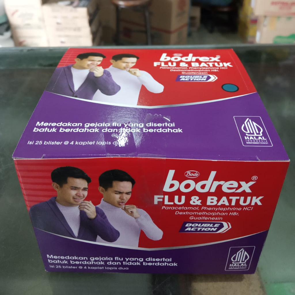 Jual PROMO 1 PAK Bodrex Flu Batuk Double Action Isi 25 Strip @4 tablet ...