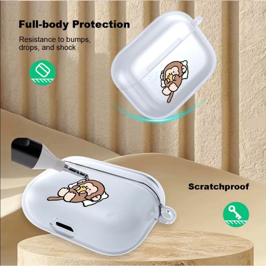 Jual Case PELINDUNG AIRPODS MOTIF MONYET LUCU Cocok Untuk Airpod Gen 1/ ...