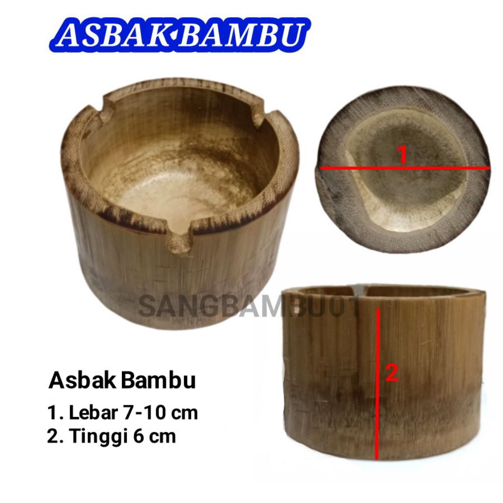 Jual Asbak Bambu Bulat Asbak Rokok Tradisional Unik Menarik | Shopee ...
