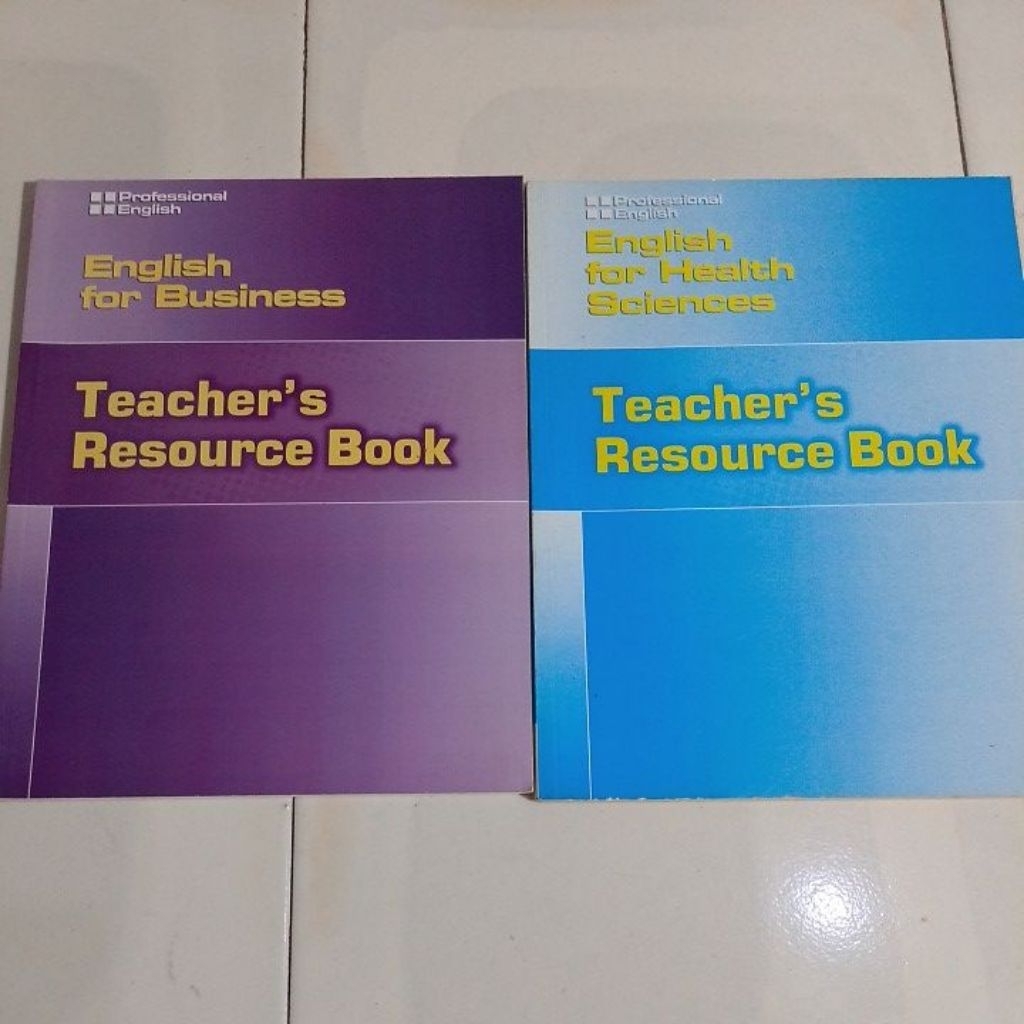 Jual ENGLISH FOR BUSINESS TEACHERS RESOURCE BOOK, ENGLISH FOR HEALTH ...