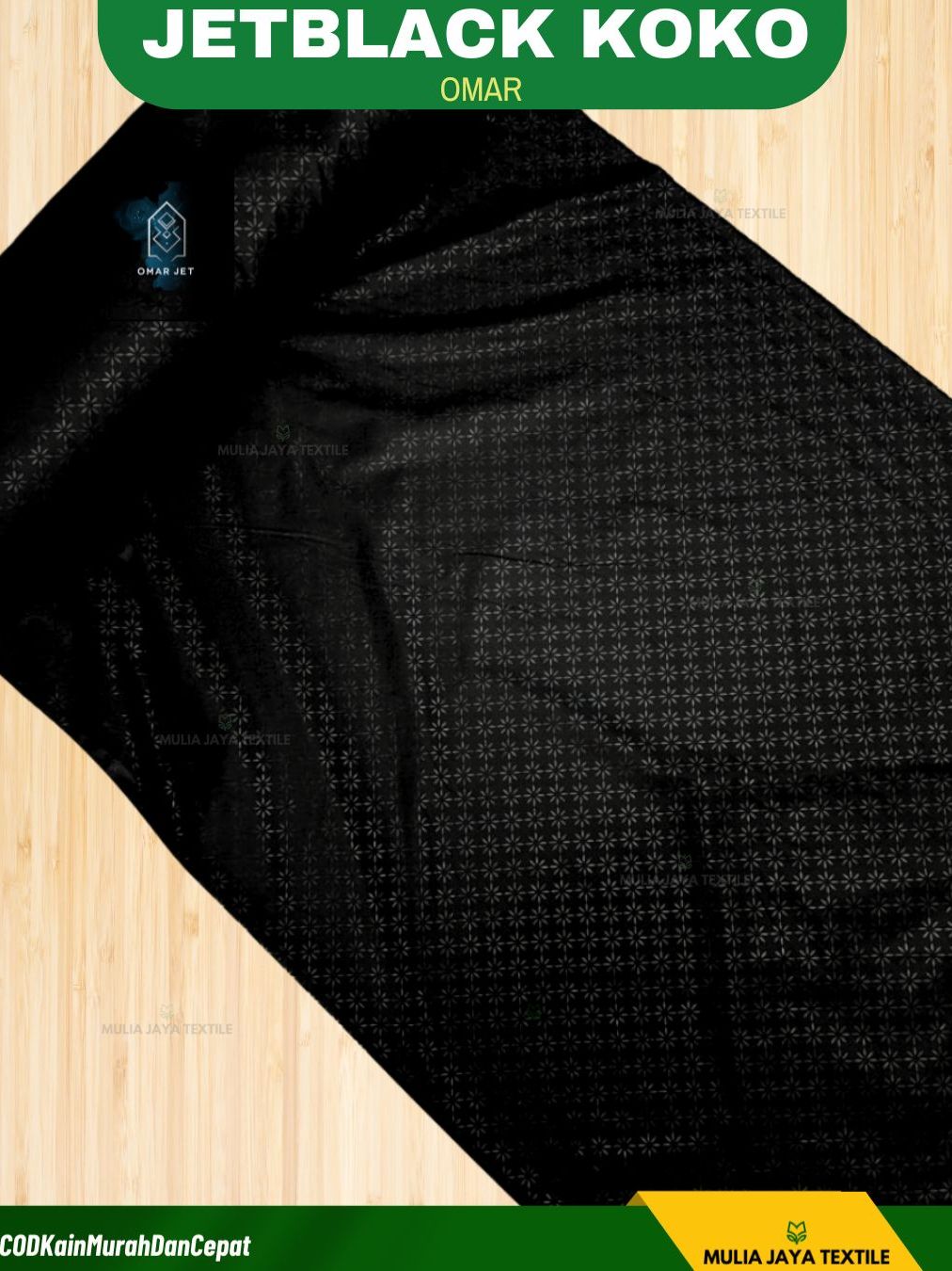 Jual Kain Jetblack Emboss Untuk Baju Koko, Baju Muslim Pria Omar Jet ...