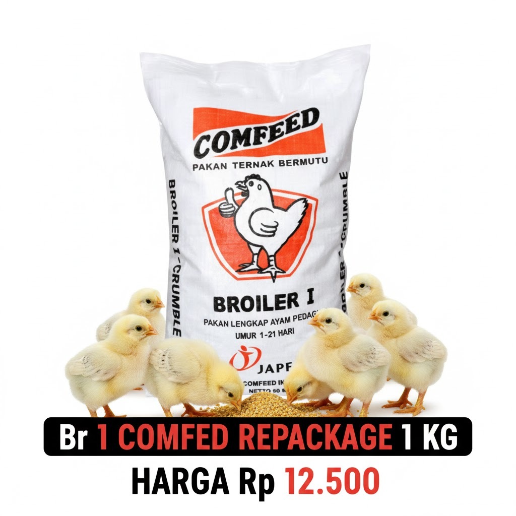 Jual BR 1 , Broiler 1, comfeed Pakan Anak Ayam umur 1- 21 hari, Voer ...