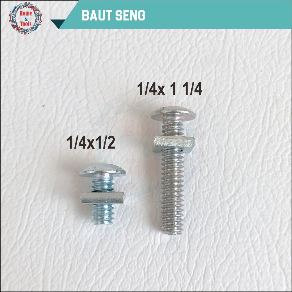 Jual BAUT SENG / BAUT KEPALA JAMUR / BAUT KUBAH / BAUT CARRIAGE BOLT ...