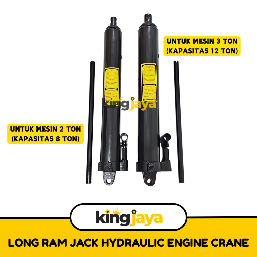 Jual Long Ram Hydraulic Engine Crane 8 TON 12 TON / Long Ram Jack ...