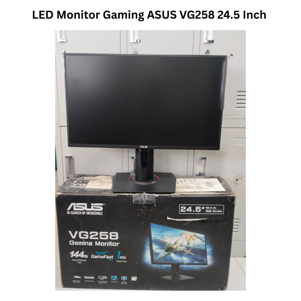 Jual (FREE PACKING KAYU) LED Monitor Gaming Asus VG258 24Inch Lengkap ...
