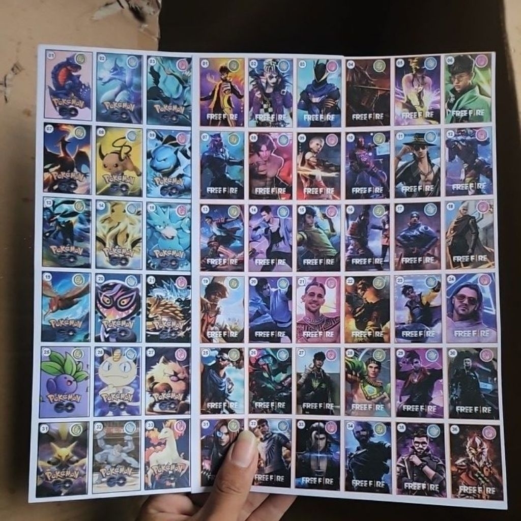 Jual mainan gambar apung 50 lembar 1800pcs / gambar adu / poster ...
