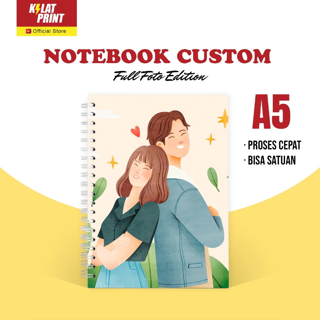 Jual Notebook Custom Buku A5 Cetak Buku Catatan Hadiah Full Foto ...