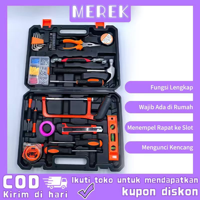 Jual Kunci Set Lengkap 62PCS Hand Toolset Rumah Tangga Tool Kit Set ...