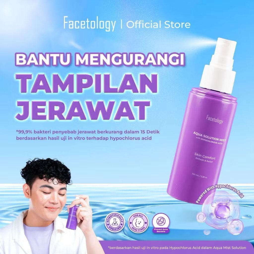 Jual Facetology Aqua Mist Hypochlorous Acid 100ml | Shopee Indonesia