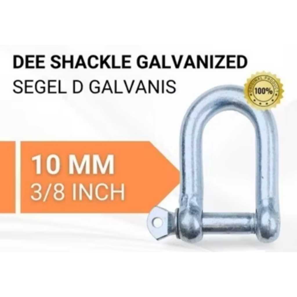 Jual Segel D 10 mm ( 3/8'' ) / Segel D 10 mm besi galvanis / Shackle D ...