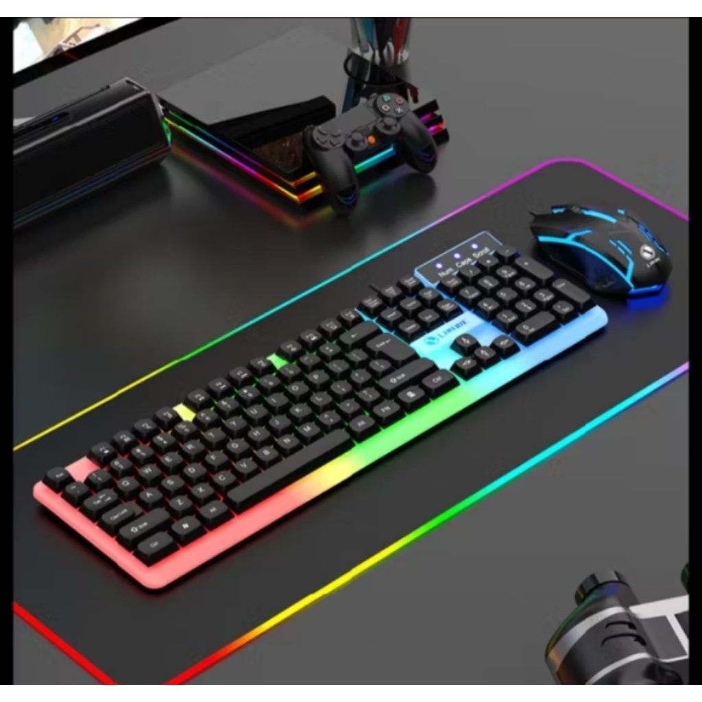 Jual MA Kombo Keyboard dan Mouse Gaming dengan Lampu RGB Cahaya ...